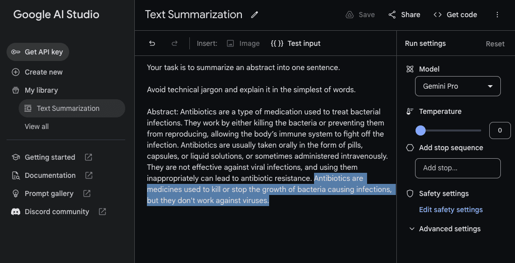 Getting Started with Gemini | Prompt Engineering Guide